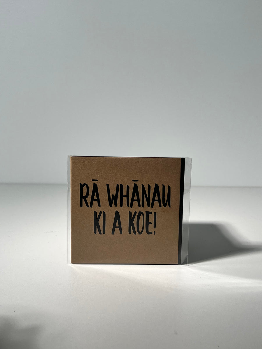 Ra Whanau Ki A Koe (Kraft) Card – InnoNative