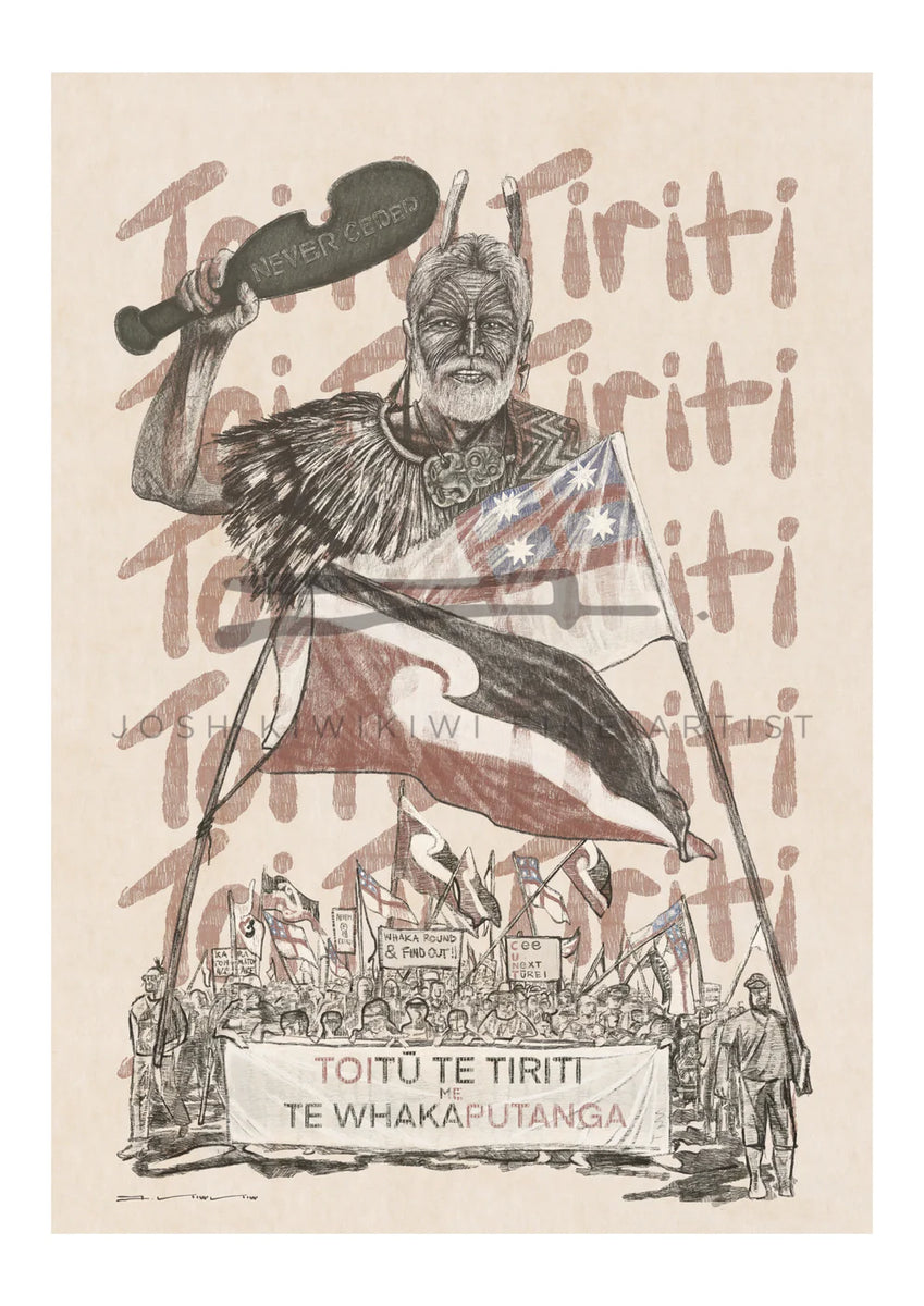 Hikoi Mō Te Tiriti | Open Edition fine art print – InnoNative
